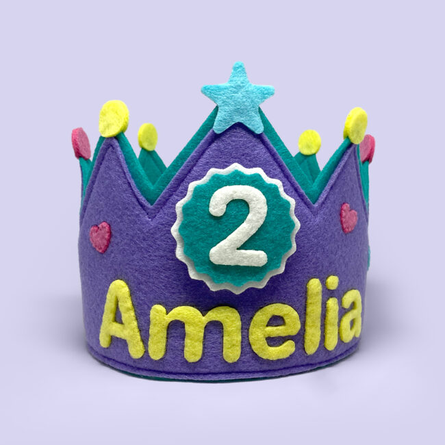 Corona Personalizada con Números del 2 al 5 - Punto ideas