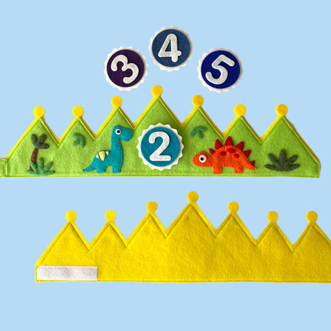 Corona Personalizada con Números del 2 al 5 - Punto ideas